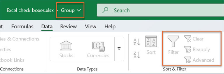 Excel Filter Not Working? 5 Reasons Why - Excel at Work