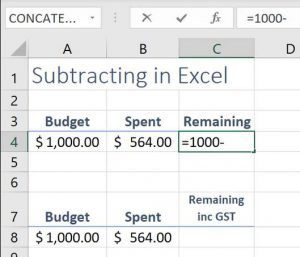 How to subtract in Excel (minus formula) - Excel at Work