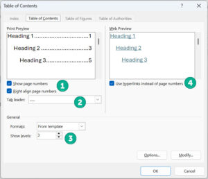 How To Insert And Format Table Of Contents In Microsoft Word - Excel at ...