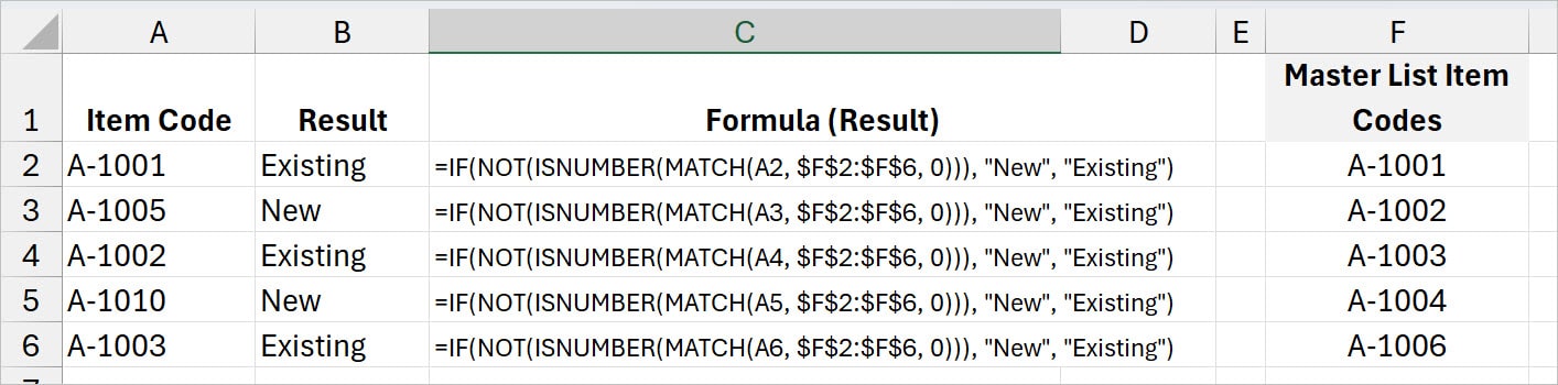 Excel NOT Function: Quickly Flag Exceptions with Reverse Logic - Excel ...